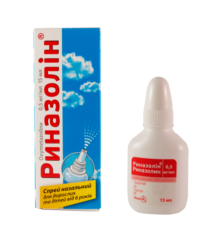 Rinazoline (0.1 mg/ml drops) is used in nasal congestion and rhinites.