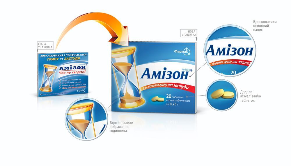 Amizon now comes in a packaging of renewed design | Farmak