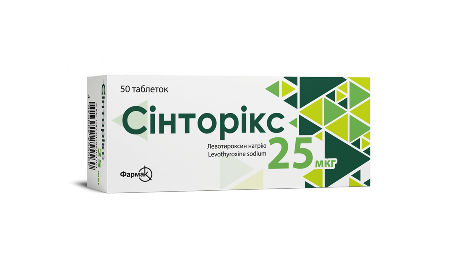 Сінторікс 25 мкг — інструкція для застосування лікарського засобу